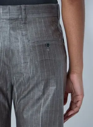 Acne Studios Coated Pinstripe Trousers