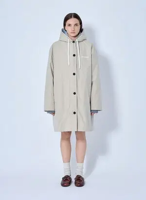 Miu Miu Single-breasted Panama Caban Coat