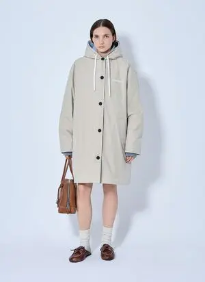 Miu Miu Single-breasted Panama Caban Coat