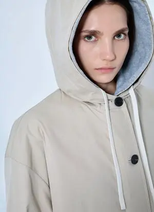 Miu Miu Single-breasted Panama Caban Coat