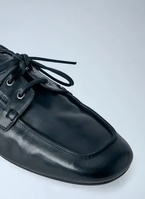 Prada Leather Moccasins