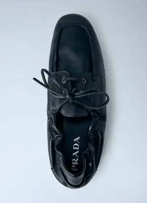 Prada Leather Moccasins