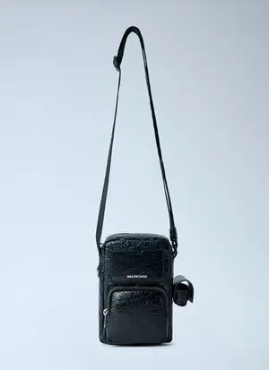 Balenciaga Superbusy Vertical Arena Bag - Black
