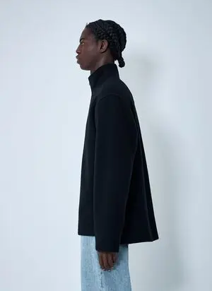 RIER Zip-up Fleece Sweatshirt - Black