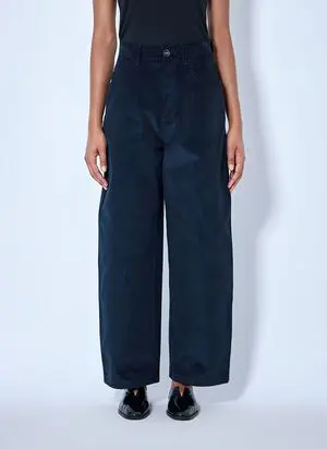 RÓHE Berber Barrel Leg Trousers - Navy