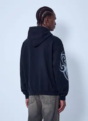 Vetements Graffiti Tribal Zip-up Hoodie
