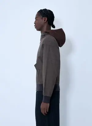 Prada Hooded Wool Jacket
