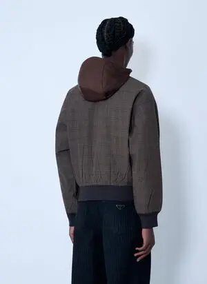 Prada Hooded Wool Jacket