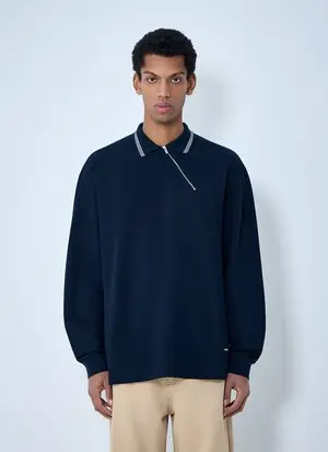 Miu Miu Half-zip Polo Shirt - Blue