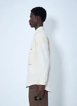 Stone Island Long Sleeve Cotton Button-down Shirt