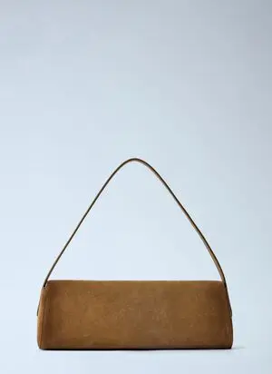 JIL SANDER Kante Suede Shoulder Bag