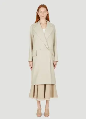 Max Mara Mescal Double Breasted Coat - Beige