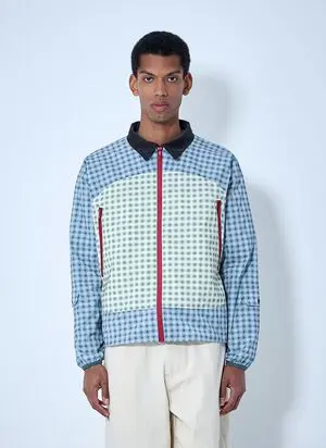 METALWOOD Checked Zip-up Jacket - Blue