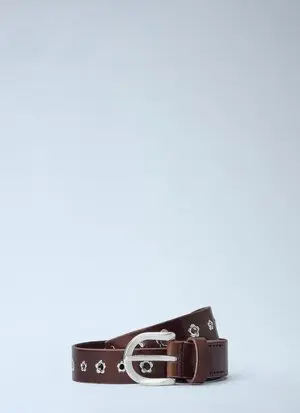 Our Legacy 3.5 Cm Flower Belt - Brown