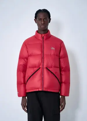 StÜssy Micro Ripstop Down Jacket - Red