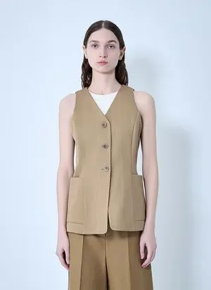 Max Mara Tailored Vest With Button Fastening
