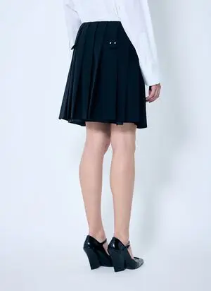 Prada Pleated Wool Skirt