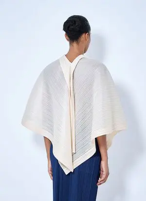 Issey Miyake Pleated Cape Blouse