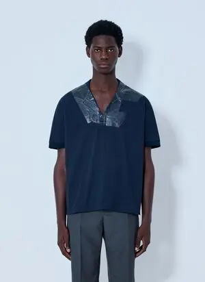 MAISON MARGIELA V-neck Panel T-shirt
