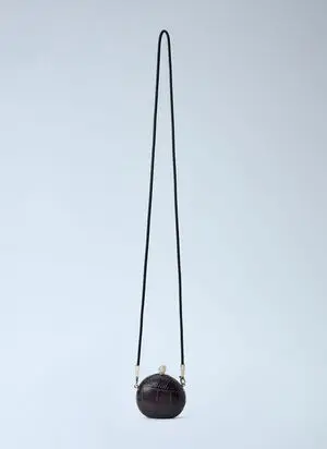 Sportmax Round Leather Crossbody Bag