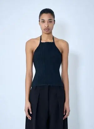 Jacquemus La Maille Tablier Top - Navy