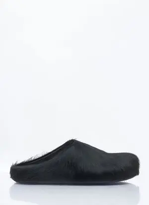 Marni Fussbett Sabot Mules - Black