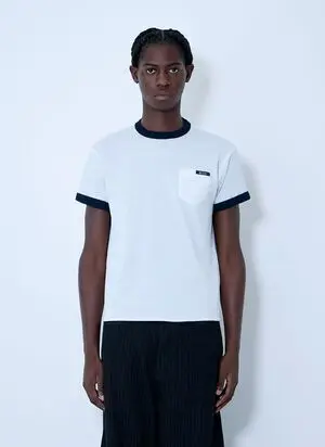 Prada Logo Motif T-shirt - Navy
