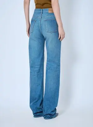 Saint Laurent Flared High-waisted Five-pocket Jeans