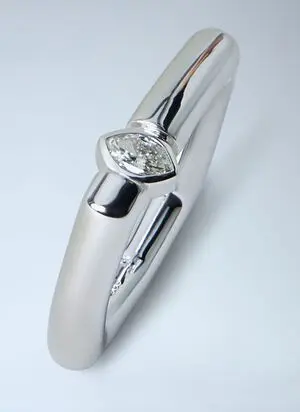 Tom Wood Slim Frame Diamond Ring