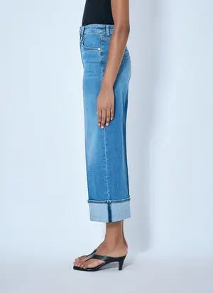 Sportmax Cropped Wide-leg Denim Jeans