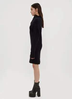 Atlein Asymmetrical Neck Sweater Dress