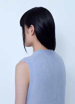 GANNI Brushed Alpaca Teddy Vest