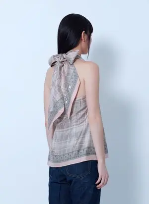 Acne Studios Silk Blouse With Scarf