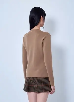 Max Mara Embroidered Logo Knit Sweater