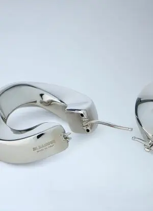 JIL SANDER Sculpted Hoop Earrings
