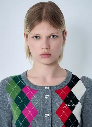 GANNI Cashmere-blend Cardigan