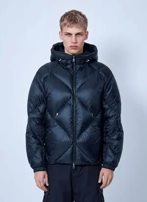 Moncler Valclaire Hooded Diamond-quilted Down Jacket - Black