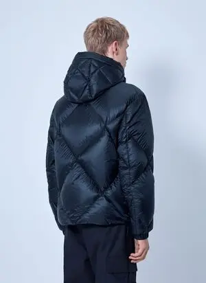 Moncler Valclaire Hooded Diamond-quilted Down Jacket