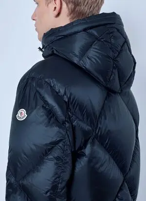 Moncler Valclaire Hooded Diamond-quilted Down Jacket