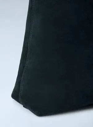 TOTEME Medium Bevel Suede Shoulder Bag