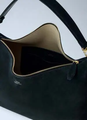 TOTEME Medium Bevel Suede Shoulder Bag