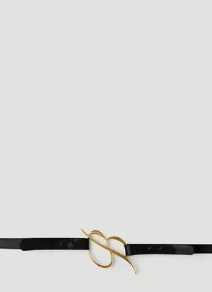 Blumarine B Logo Belt - Black