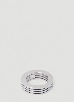 Bottega Veneta Layered Ring - Silver