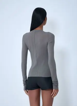 Rick Owens Ribbed Long Sleeve T-shirt