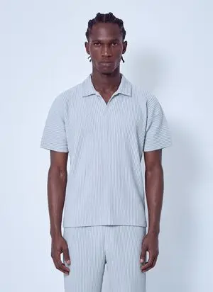 Issey Miyake Basics Polo Shirt - Grey