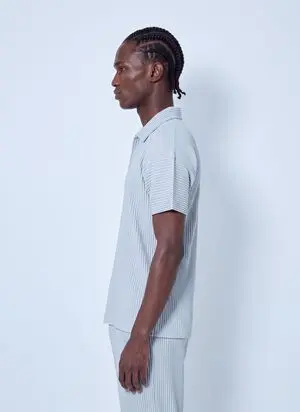 Issey Miyake Basics Polo Shirt - Grey
