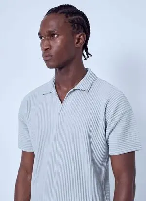 Issey Miyake Basics Polo Shirt - Grey