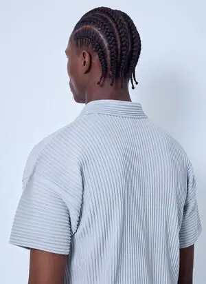 Issey Miyake Basics Polo Shirt - Grey