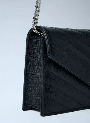 Saint Laurent Cassandre Envelope Chain Wallet