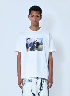 Junya Watanabe Graphic Print T-shirt - White
